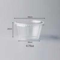 China Simple Style 0.75oz/1oz/1.5oz PP Disposable Plastic Cup with Lid Plastic Container for sale