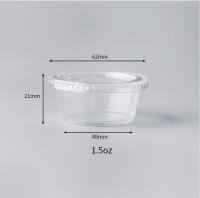 China Simple Style 0.75oz/1oz/1.5oz PP Disposable Plastic Cup with Lid Plastic Container for sale