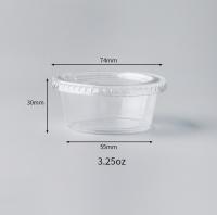 China 2oz/2.5oz/3.25oz/4oz Plastic Cup Disposable Plastic Container with Customized Request for sale