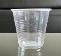 China Customized Logo 6oz Disposable PP Plastic Tea Cup OEM Top 7cm Bottom 4cm Height 8.2cm for sale