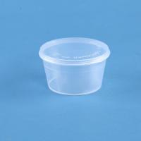 China 1oz-5oz PP Disposable Plastic Cup with Hinged Lid Take Away Sauce Cup Custom Logo for sale
