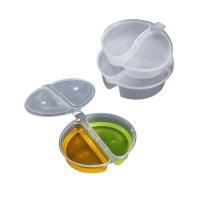 China Disposable 2oz PP Double Part Plastic Sauce Cup with Lid for Takeaway Packing for sale