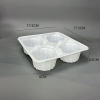 China Disposable Plastic Coffee Cup Holder 1 2 4 6 Cups Eco Friendly Takeaway Packaging for sale