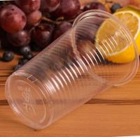 China 11 Oz Customized Logo and Size PP Plastic Cup for Disposable Transparent Juice Drinking for sale