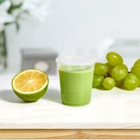 China Customized Logo 10 Oz PP Plastic Cup Transparent in Simple Style for Juice Drinking for sale