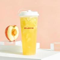 China Customized Bubble Tea Cup Clear PP Disposable Plastic Cup with Lid and Custom Logo for sale