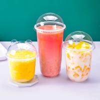China 12oz/16oz/20oz/24oz Plastic Cups Customizable and Popular for Bubble Tea PP Cold Cup for sale