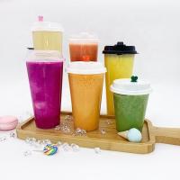 China Clear PP Plastic Cups 30 32 40 44 51 Oz with Lids Large Disposable Beverage Cups for sale
