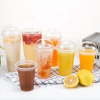 China Clear PP Plastic Cups 30 32 40 44 51 Oz with Lids Large Disposable Beverage Cups for sale
