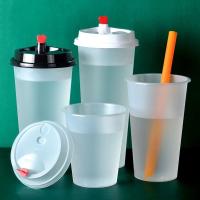 China PP High Transparent Material Disposable Cold and Hot Drinking Plastic Cups with Lids for sale