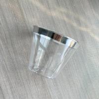 China Custom Party Takeaway Dessert Clear Cup Plastic Disposable Cup US Currency Return refunds for sale