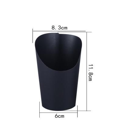 China 12oz Kraft Paper French Potato Chips Box Eco Friendly Disposable Takeout Food Container for sale