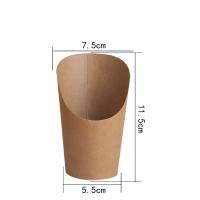 China Custom Kraft Paper French Fries Box Food Grade 12oz 32oz Disposable Takeaway for sale
