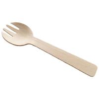 China Natural Wooden Fork 170mm Disposable Eco-Friendly Food Grade for Restaurant Party Family for sale