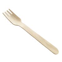 China Natural Wooden Fork 170mm Disposable Eco-Friendly Food Grade for Restaurant Party Family for sale