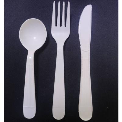 China Customized Eco-Friendly Disposable Plastic Cutlery Set Spoon Fork Knife 30-Day Return for sale