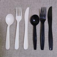 China Customized Eco-Friendly Disposable Plastic Cutlery Set Spoon Fork Knife 30-Day Return for sale