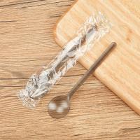 China Food Grade Customized Heavy Duty Disposable Plastic Tableware Spoon with Clear Design for sale