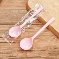 China Food Grade Customized Heavy Duty Disposable Plastic Tableware Spoon with Clear Design for sale