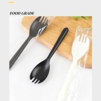 China Disposable PP Plastic Fork 14cm 18cm Multi Color for Cake Fruit Salad Dessert for sale