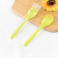 China Disposable PP Plastic Fork 14cm 18cm Multi Color for Cake Fruit Salad Dessert for sale