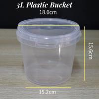 China Eco-Friendly PP Plastic Bucket 1L to 5L Food Grade Round Bucket Without Handle for sale