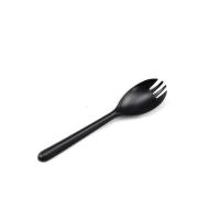 China Upgrade Your Dining Experience with Thickened Long Handle Plastic Fork in Multi Color for sale