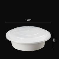 China Initial Payment Disposable PP Plastic Takeaway Food Container PP Black Bowl with Lid for sale