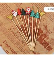 China Initial Payment Natural Bamboo Fruit Fork Straight Style Disposable Biodegradable for sale
