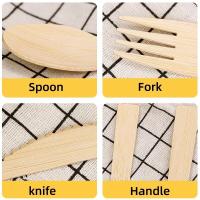 China Disposable Wooden Cutlery Fork Spoon 14cm 17cm Eco Friendly Biodegradable Tableware for sale