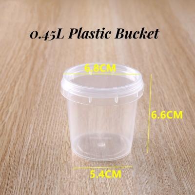 China Portable Plastic Bucket for Ice Cream Different Sizes and Customized Features for sale