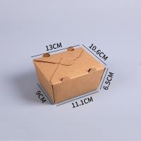 China Eco Friendly Disposable Lunch Box 25cm x 25cm x 15cm Food Grade Cardboard Takeaway for sale