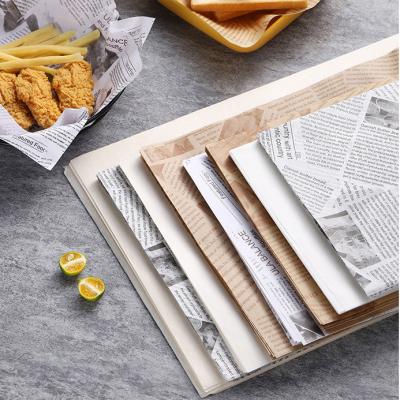China Food Grade Greaseproof Microwave Safe Sandwich Wrapping Paper Custom Size 30x30cm for sale