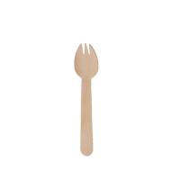 China Natural Wooden Spork 105mm 140mm 160mm Disposable Eco Friendly Straight Style Custom for sale