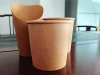 China Custom Logo Food Grade Soup Bowl 8oz with Lid Disposable Eco Friendly Paper Bucket for sale