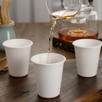 China Customized Biodegradable Sugarcane Bagasse Coffee Cups for Hot or Cold Drinks Eco-Friendly for sale