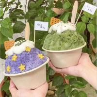 China Biodegradable Sugarcane Bagasse Bowl 500-1000ml Eco Friendly Takeaway Dessert Container for sale