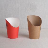 China Kraft Paper French Fries Box 2kg Capacity Eco-Friendly Disposable Takeaway Food Container for sale