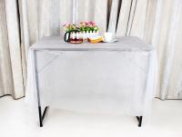 China Disposable PE Plastic Rectangular Tablecloth 1.8x1.7m Waterproof Dining Cloth for sale