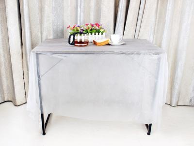 China Custom Logo Disposable Non-Woven PE Tablecloth 1.8x1.7m Waterproof for Dining Restaurant Party for sale