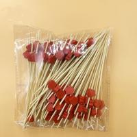 China 12 Cm Disposable Bamboo Fruit Forks Eco-Friendly Cocktail Sticks with Different Size for sale