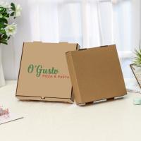 China Portable Thick Recycled Corrugated Pizza Box 7-12in Disposable Eco-Friendly Food Container for sale