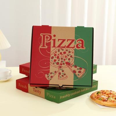 China Eco-Friendly Kraft Corrugated Cardboard Pizza Box with Custom Logo Return refunds for sale