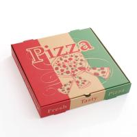 China Eco-Friendly Kraft Corrugated Cardboard Pizza Box with Custom Logo Return refunds for sale