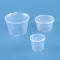 China Straight Style Perfect Sealed Plastic Cup with Lid for Sauce Packaging Box Customized for sale