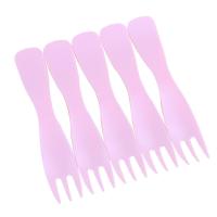 China Straight Style Disposable Plastic Cake Fork for Fruit Dim Sum and Other Foods for sale