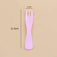 China Straight Style Disposable Plastic Cake Fork for Fruit Dim Sum and Other Foods for sale