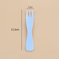 China Straight Style Disposable Plastic Cake Fork for Fruit Dim Sum and Other Foods for sale