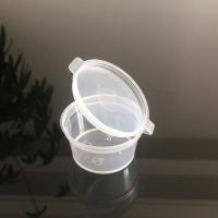 China Disposable Food Grade PP Plastic Cup with Lid 13cm Sauce Juice Separate Box SGS Checked for sale