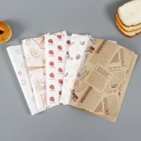 China Disposable Greaseproof Paper for Sandwich Wrapping Eco Friendly Custom Size Oil Proof Food Paper for sale